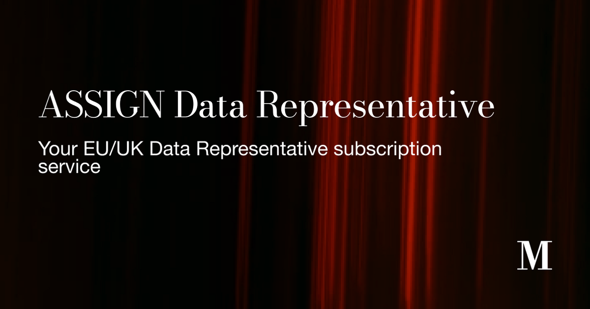 Assign: your data protection representative