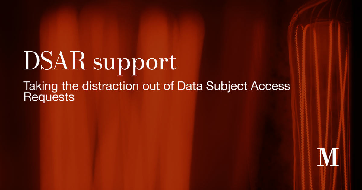 DSAR Support | Taking the distraction out of DSARs